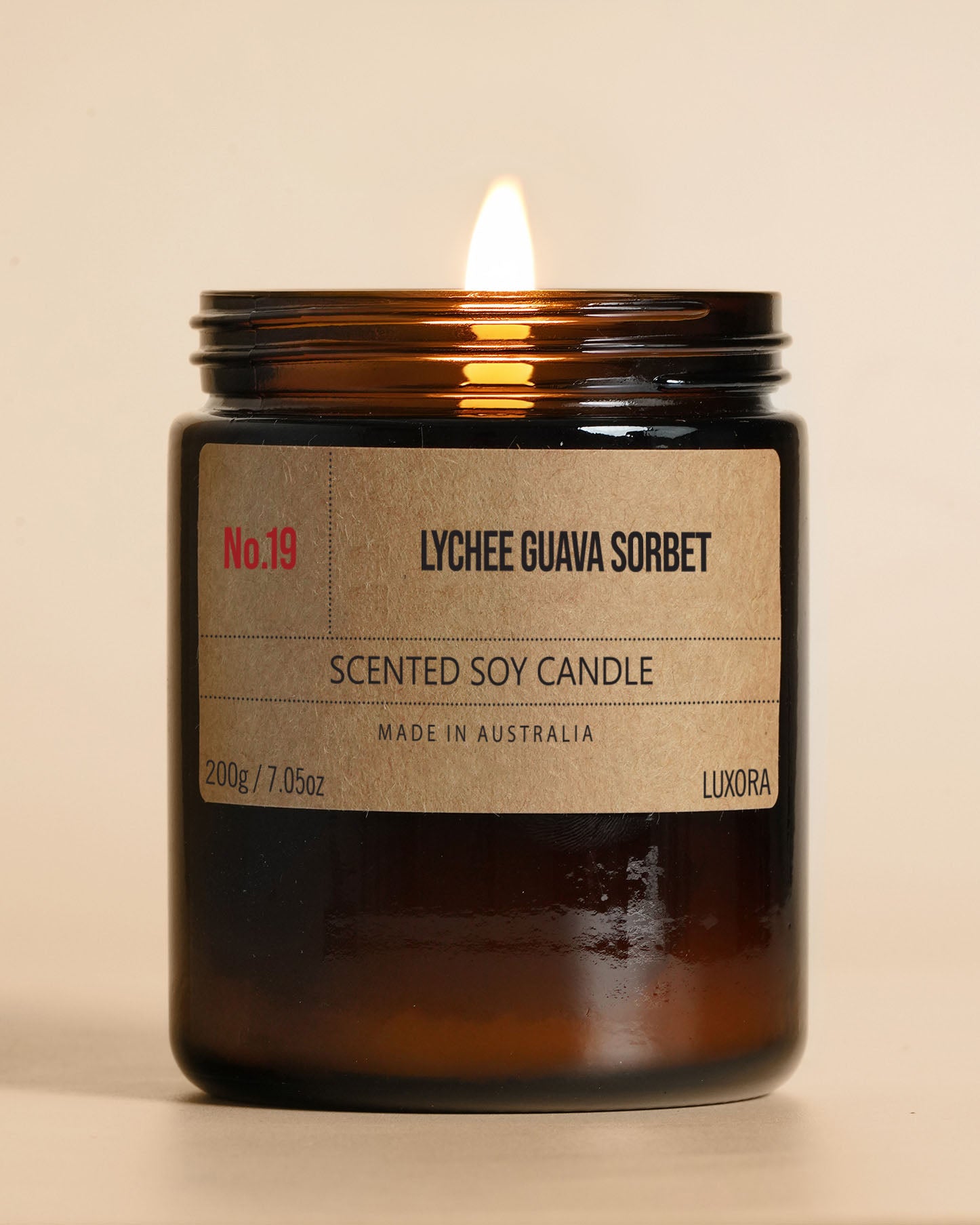 Lychee Guava Sorbet - 200g Soy Candle – Luxora
